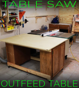 An EASY Table Saw Outfeed Table Design That Can Be Completely ...